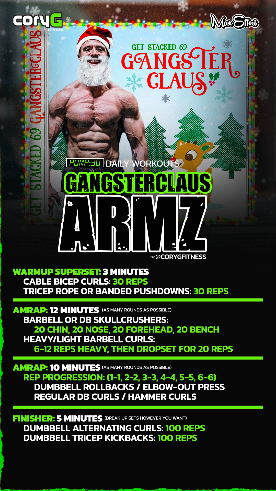 Jacked 'n Swole w/ GangsterClaus Armz | MAX EFFORT MUSCLE SUPERSETS ...