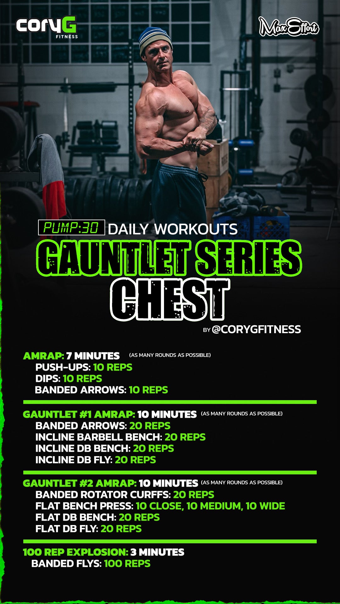 30-Minute Chest Crusher: Get Swole Fast | MAX EFFORT MUSCLE SUPERSETS ...